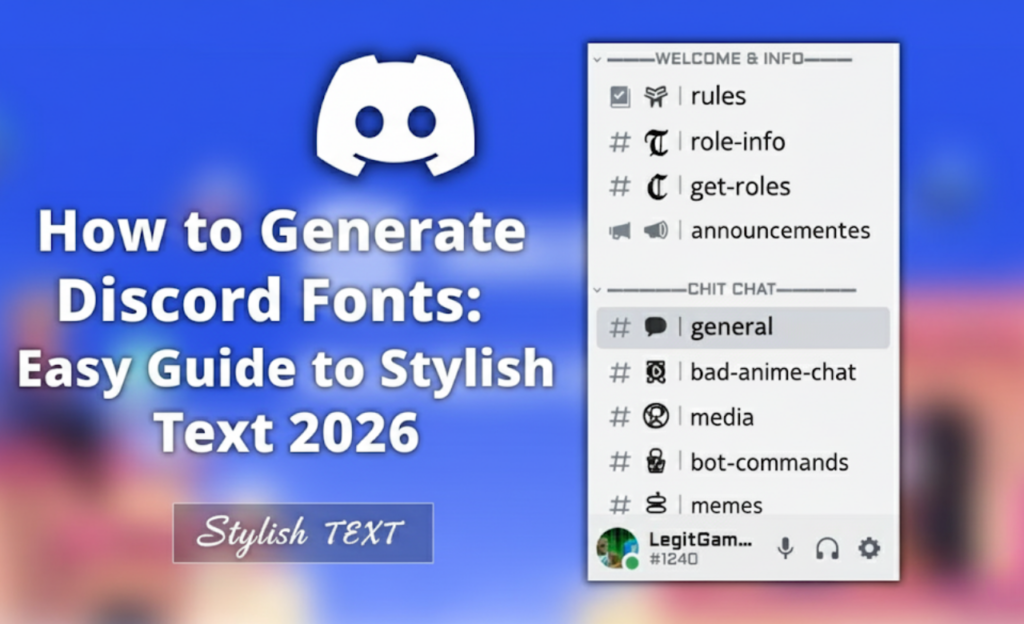 How to Generate Discord Fonts: Easy Guide to StylishText2026