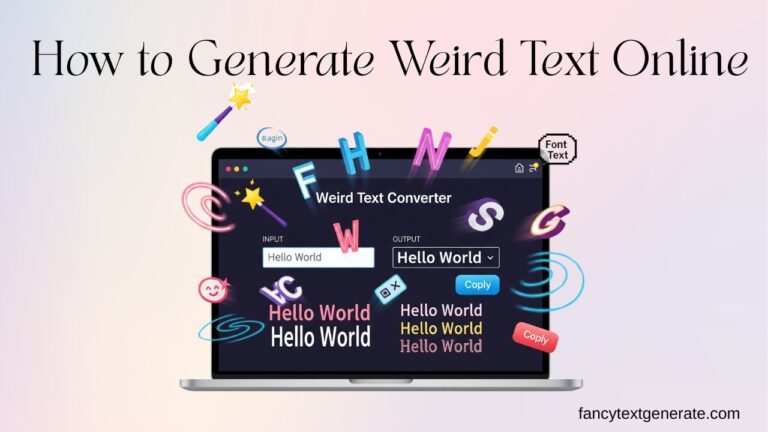 How to Generate Weird Text Online for Free